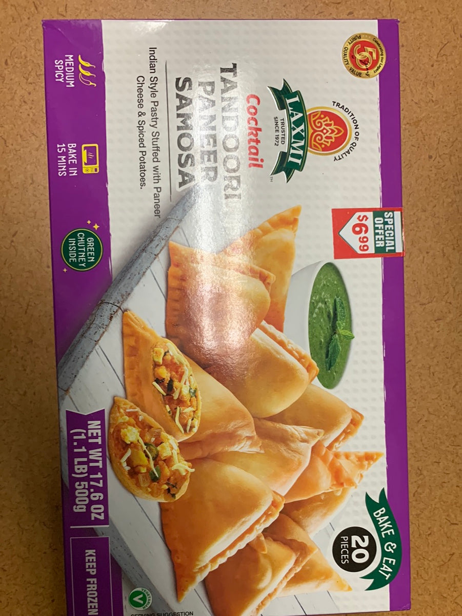 Laxmi tandoori paneer Samosa 20pc – Priya’s Spice Bazaar